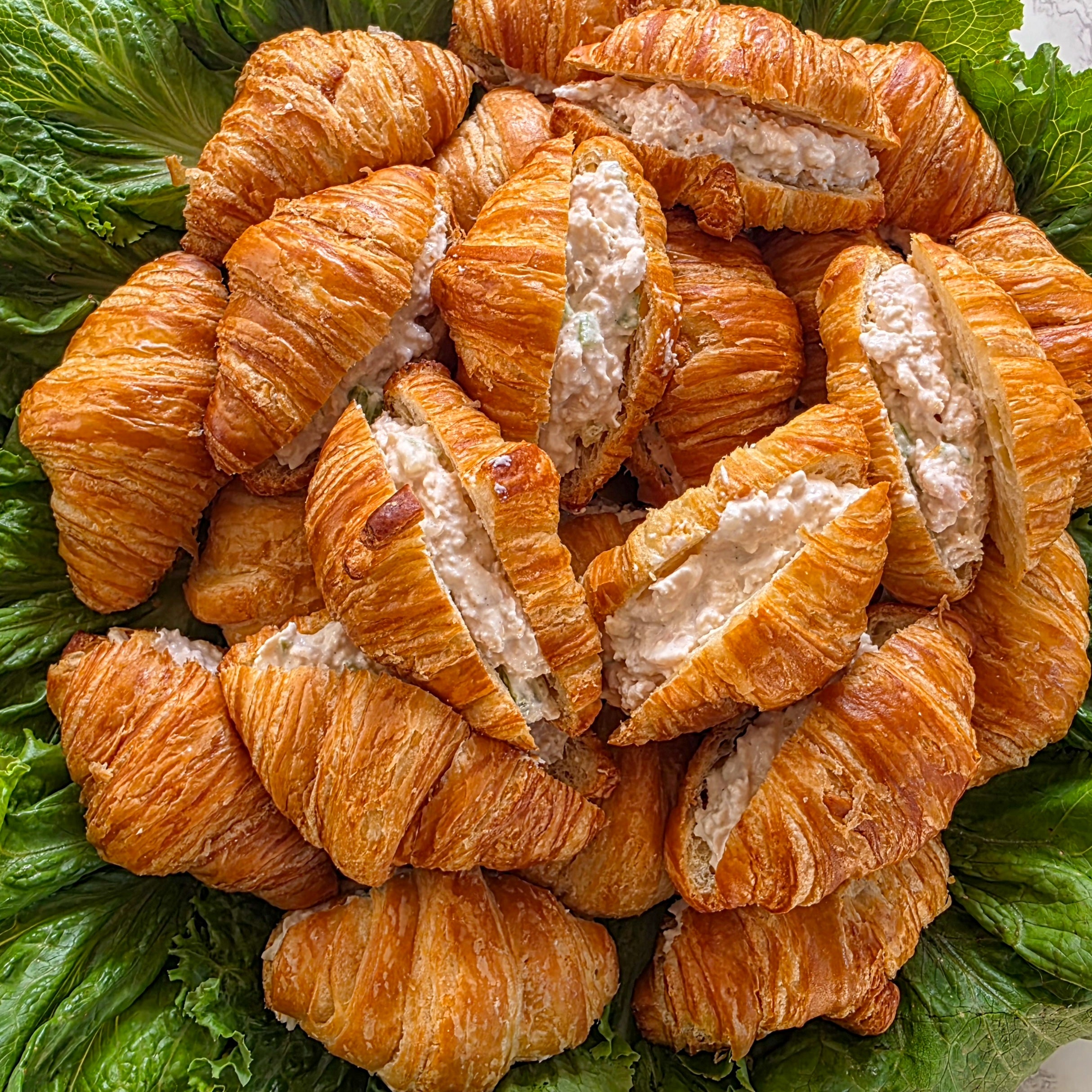 croissant sandwich platter